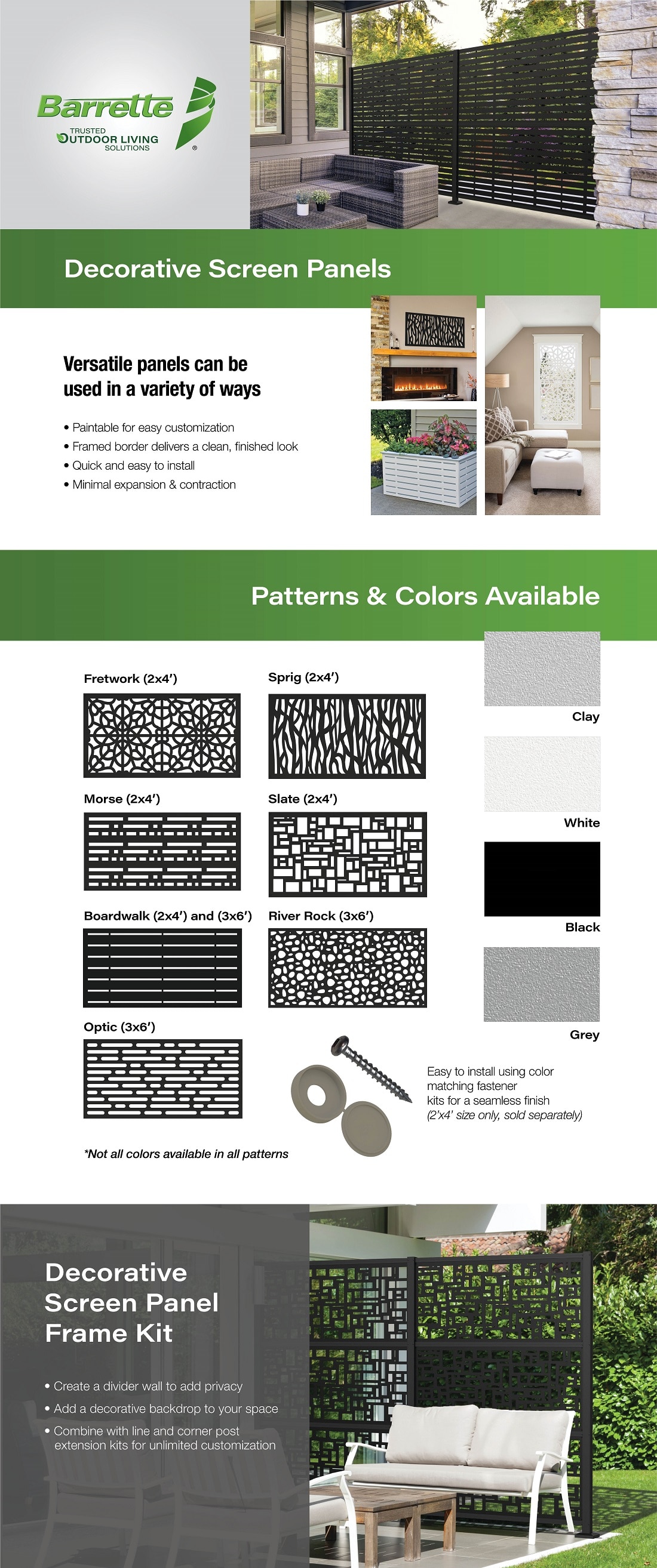 Barrette Outdoor Living 2 ft. x 4 ft. Black Freesia Polypropylene ...