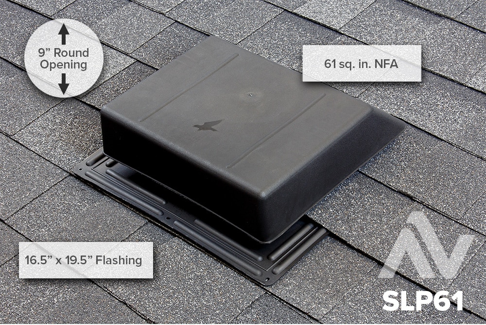 Air Vent 61 sq. in. NFA Plastic Slant-Back Roof Louver Static Vent in ...