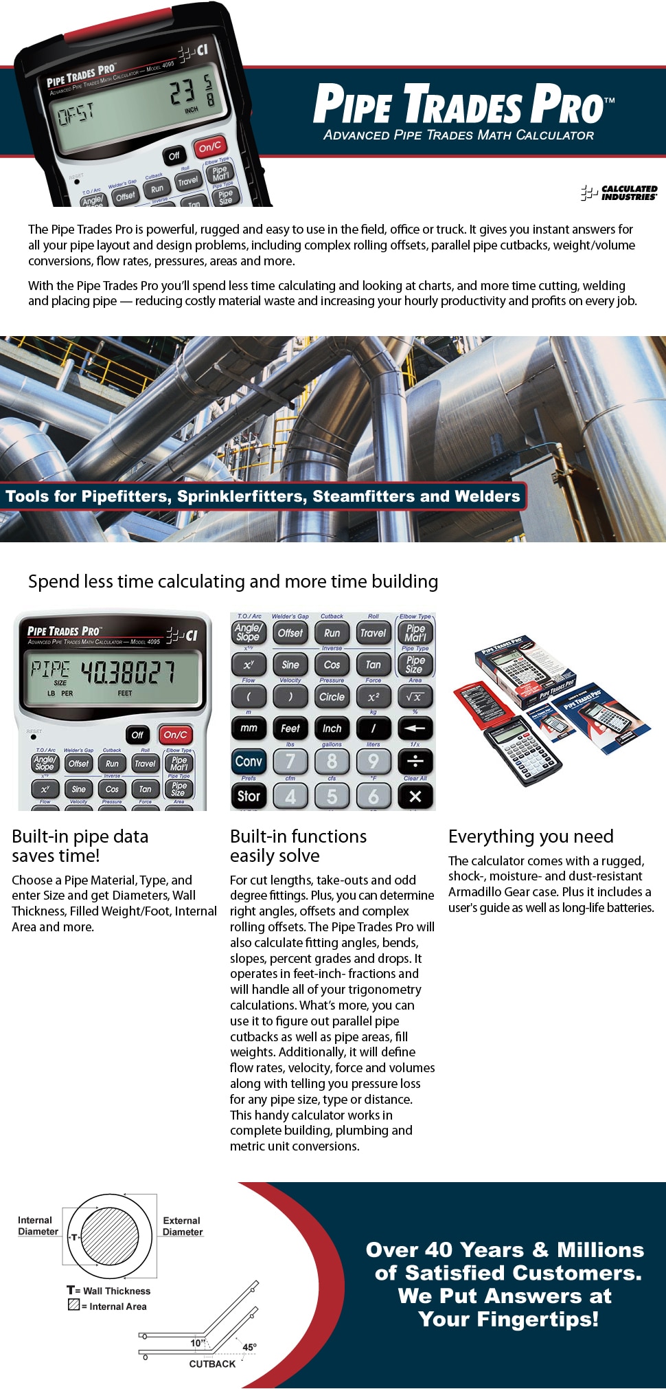Calculated Industries Pipe Trades Pro Calculator 4095 - The Home Depot