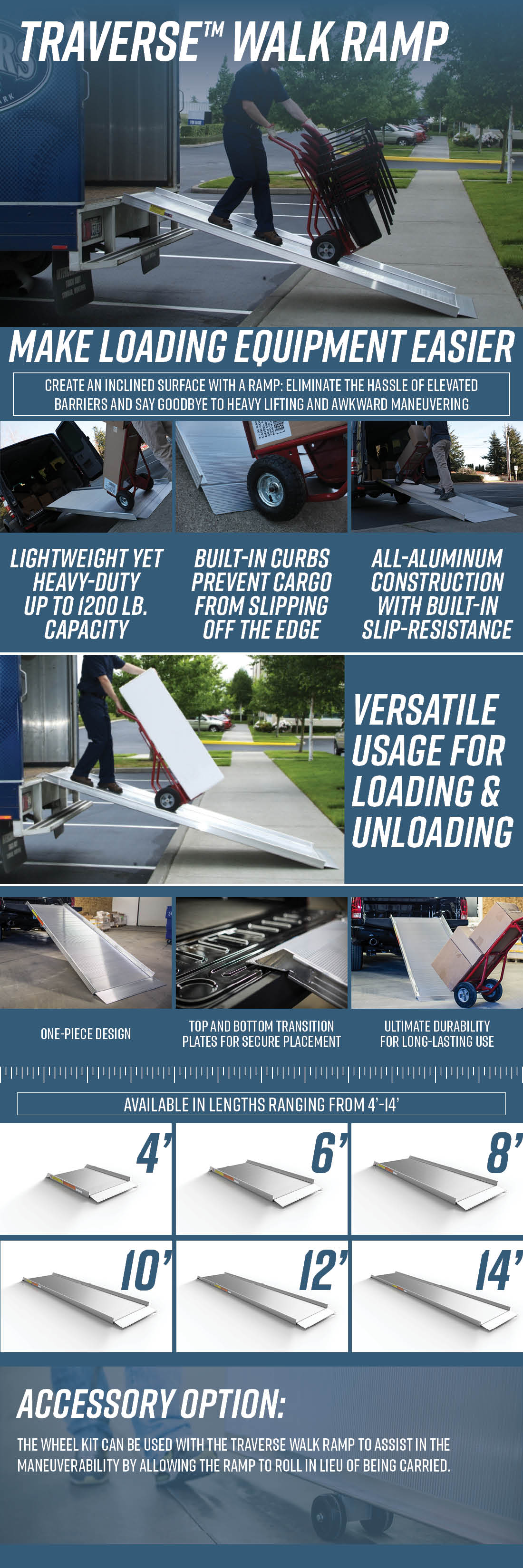 EZ-ACCESS TRAVERSE 10 ft. Aluminum Walk Ramp TRAVERSE WR10 - The Home Depot