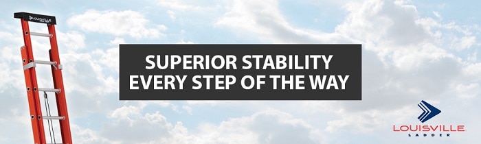 Louisville Ladder 20 ft. Fiberglass Extension Ladder w/ProTop with 300 ...