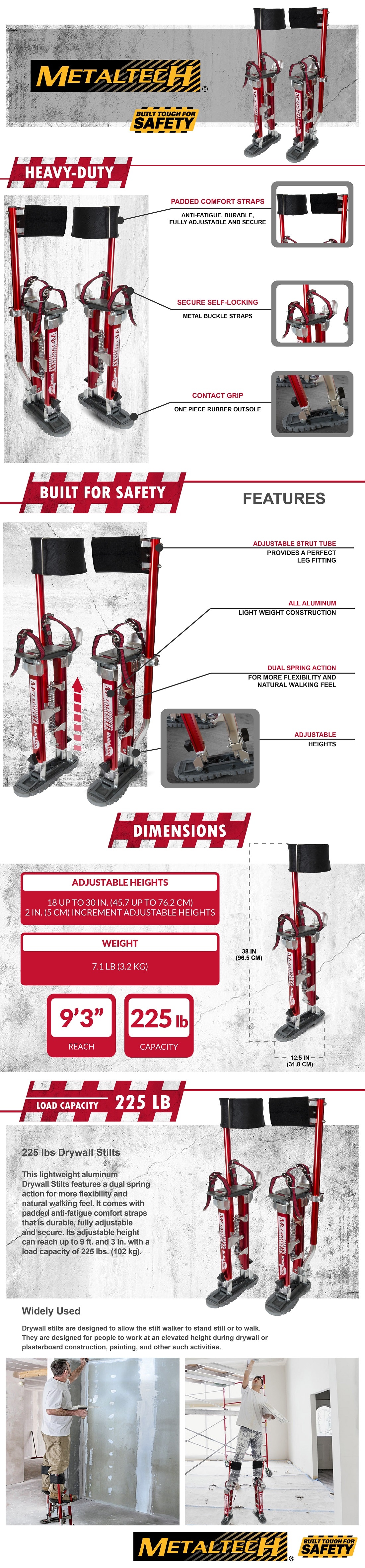 MetalTech Jobsite Series 24 in. to 40 in. All Aluminum Heavy-Duty ...