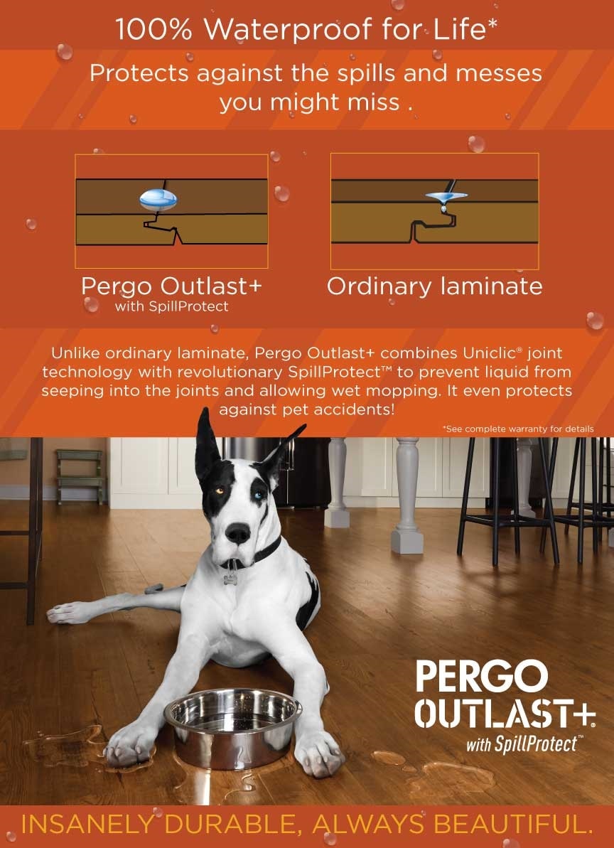 Pergo Take Home Sample - Outlast+ Hawaiian King Koa Waterproof Laminate ...