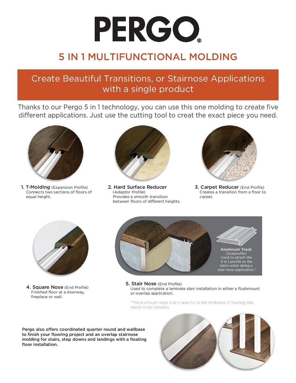 Pergo Northern Blonde Maple 0.51 in. T x 1.87 in. W x 84.6 in. L ...