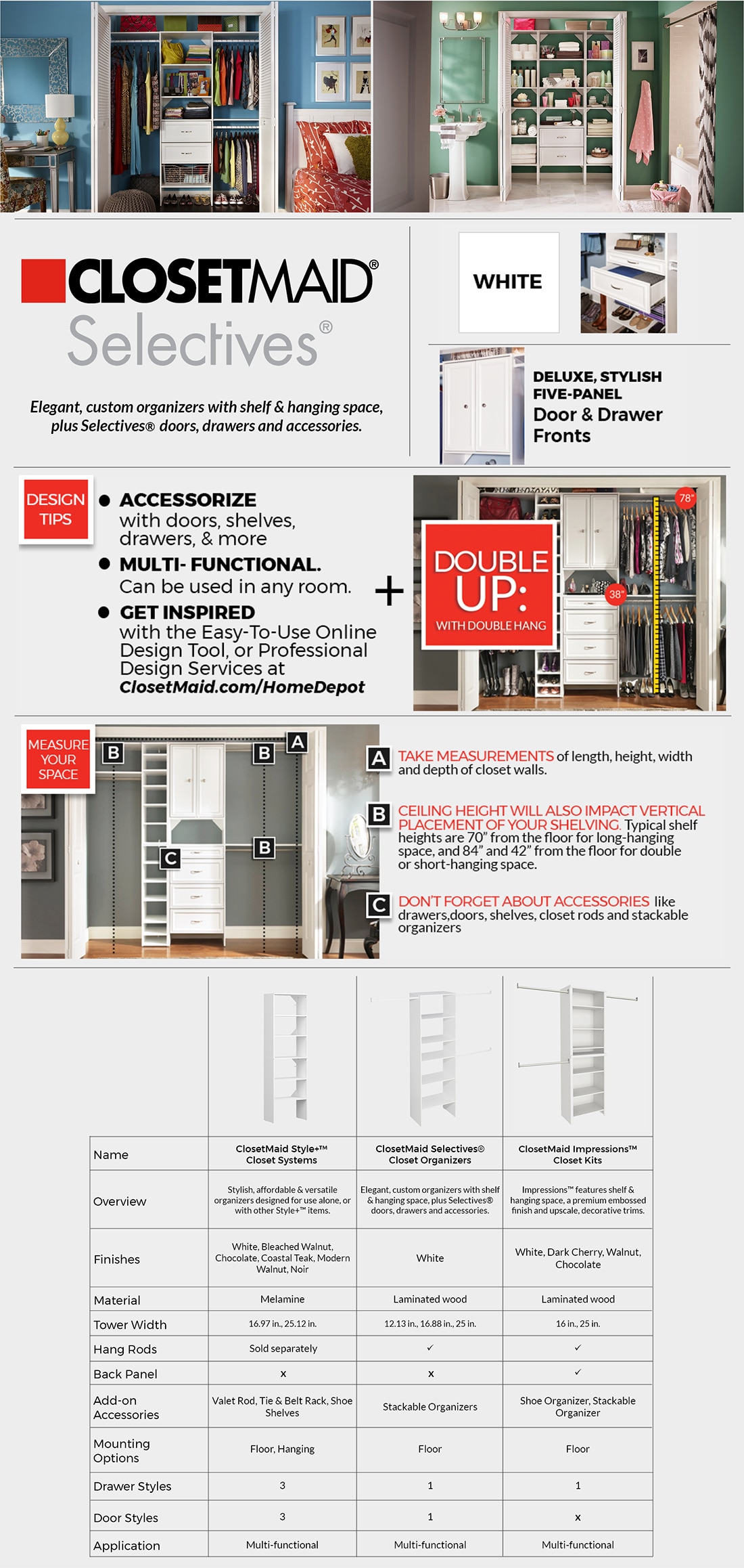 Closetmaid Design Guide at Alice Manning blog