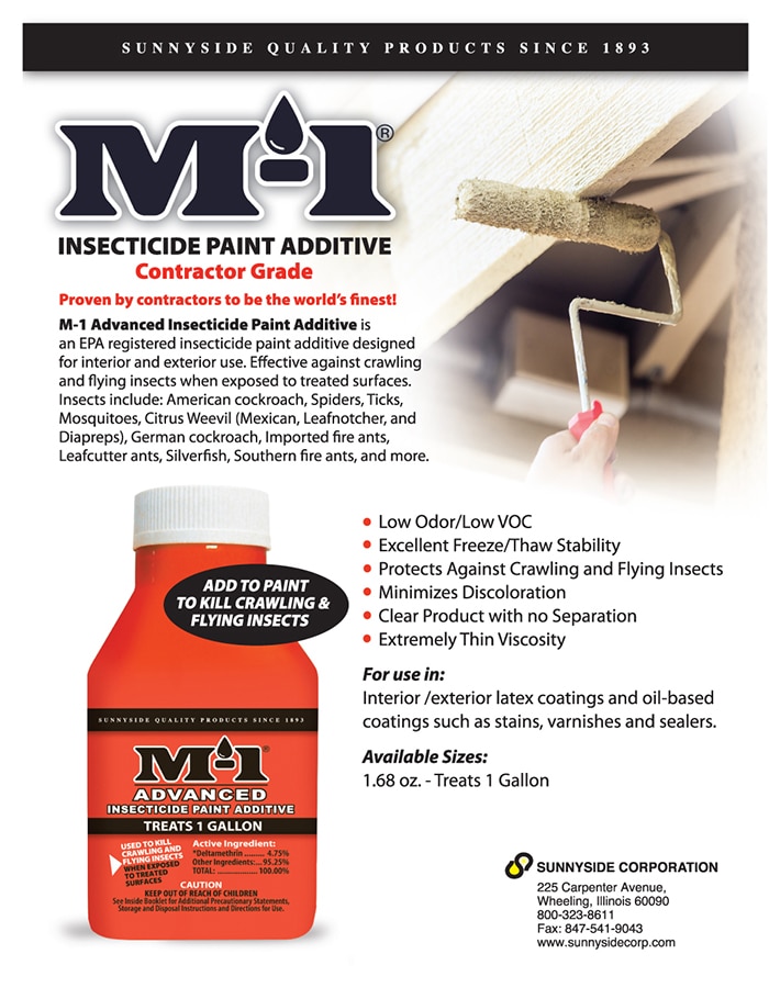 M-1 1.5 oz. Advanced Insecticide Paint Additive (6-Pack) 76904MC - The ...