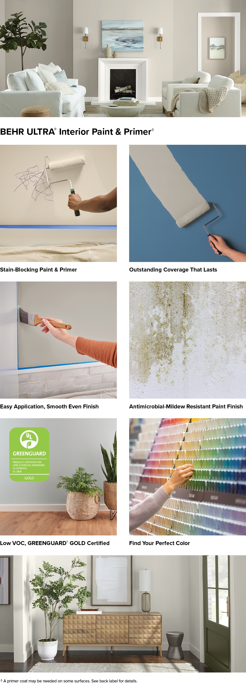 BEHR ULTRA 1 gal. Ultra Pure White Extra Durable Semi-Gloss Enamel ...