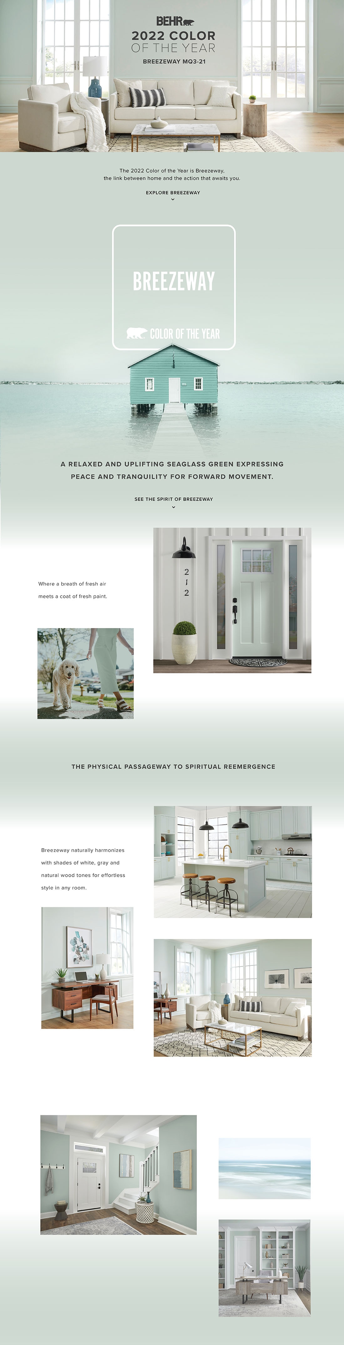 BEHR 6-1/2 in. x 6-1/2 in. MQ3-21 Breezeway Extra Durable Flat Peel and ...