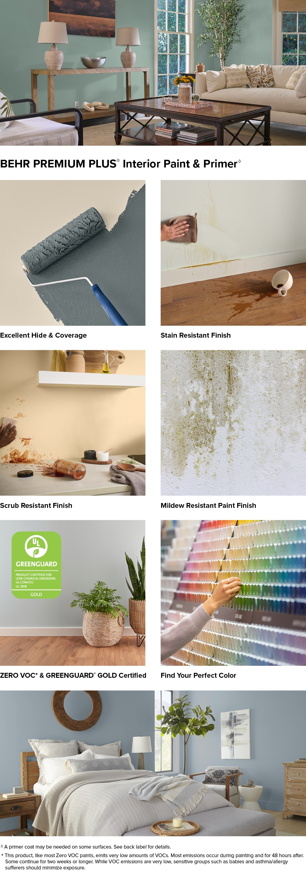 BEHR PREMIUM PLUS 8 oz. #RD-W09 Shea Eggshell Interior Paint & Primer ...