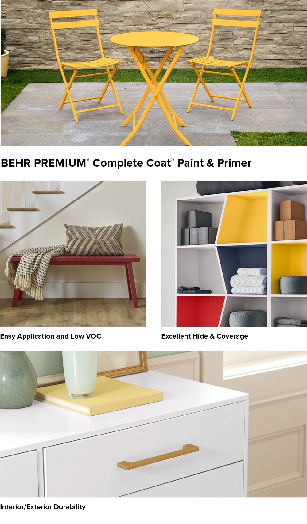 BEHR PREMIUM COMPLETE COAT 1 qt. #B0308 Espresso Satin Water Based ...
