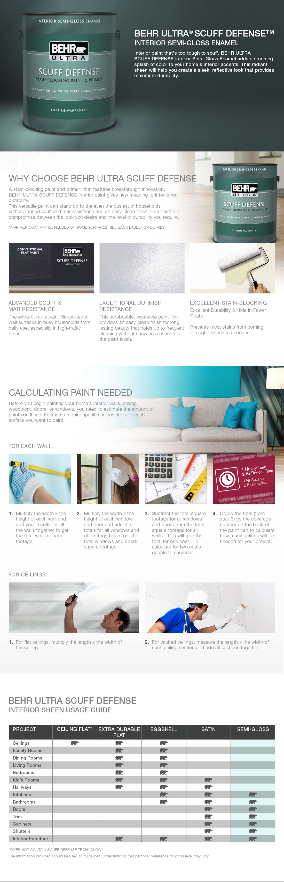 BEHR ULTRA 1 gal. #PWN-62 Tuscan Beige Extra Durable Semi-Gloss Enamel ...