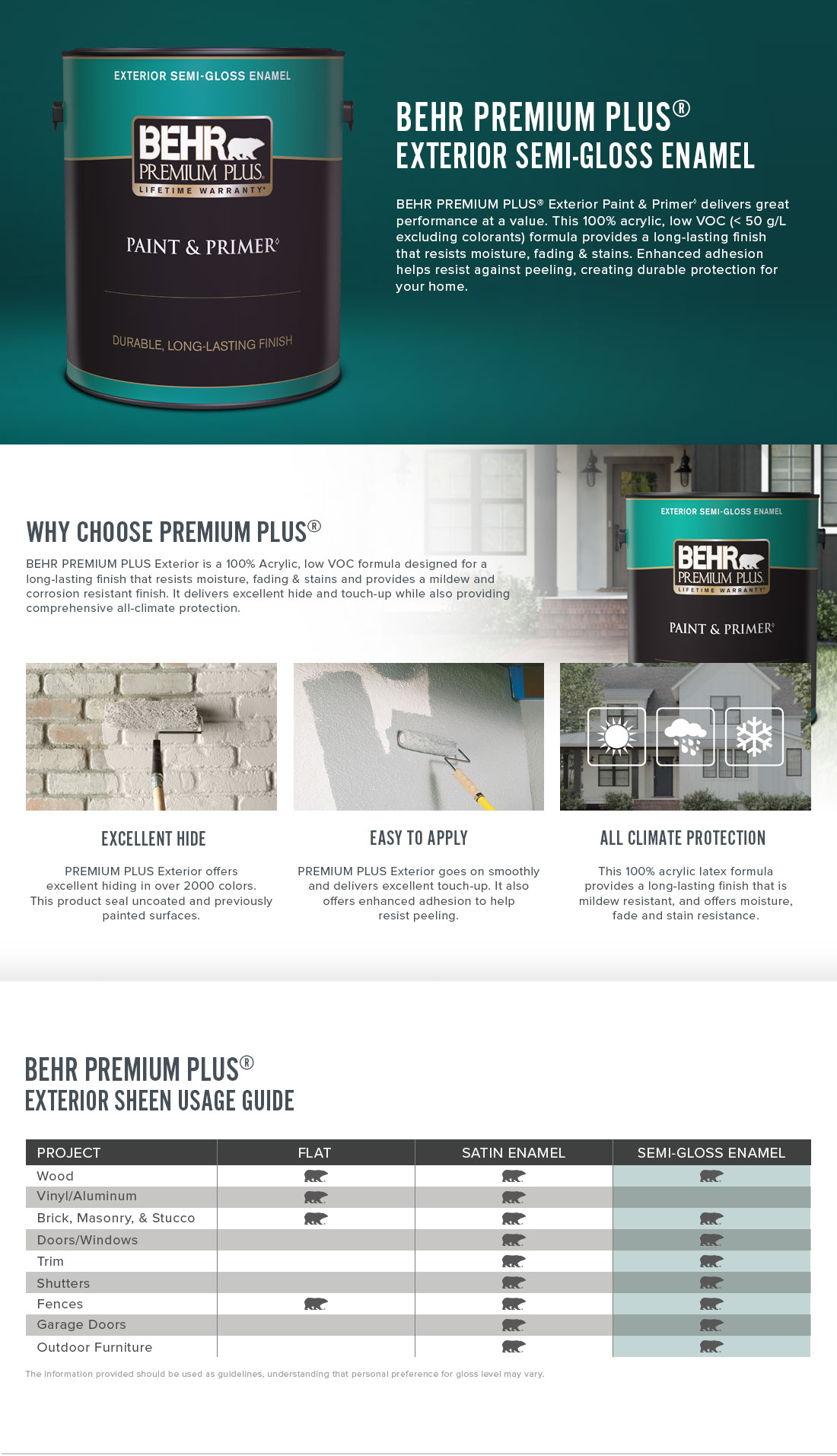 BEHR PREMIUM PLUS 1 qt. Designer Collection #DC-010 Even Better Beige ...