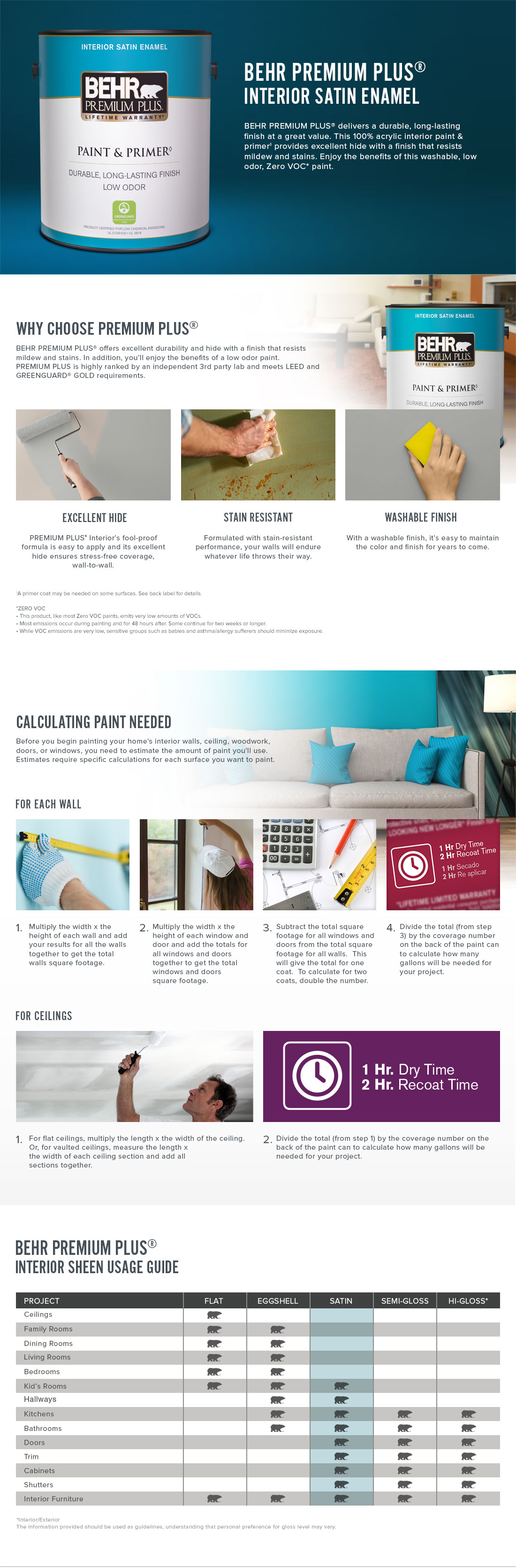 BEHR PREMIUM PLUS 1 qt. Designer Collection #DC-010 Even Better Beige ...