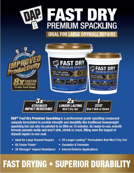 DAP Fast Dry 16 oz. Spackling Paste 18440 - The Home Depot