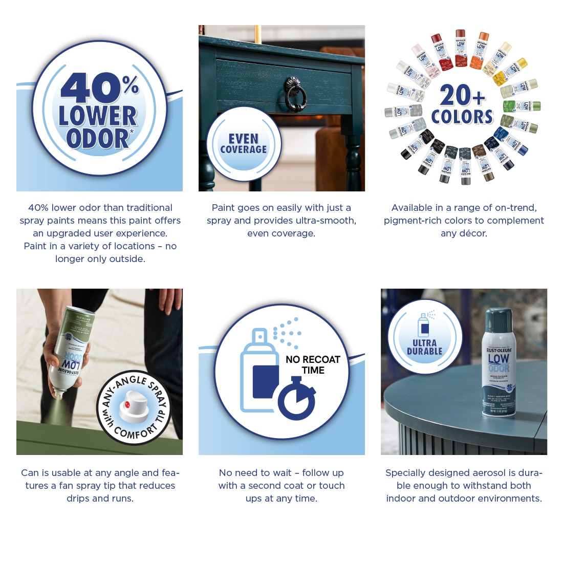 Rust-Oleum Low Odor 11 oz. Matte in The Green Low Odor Water-Based ...