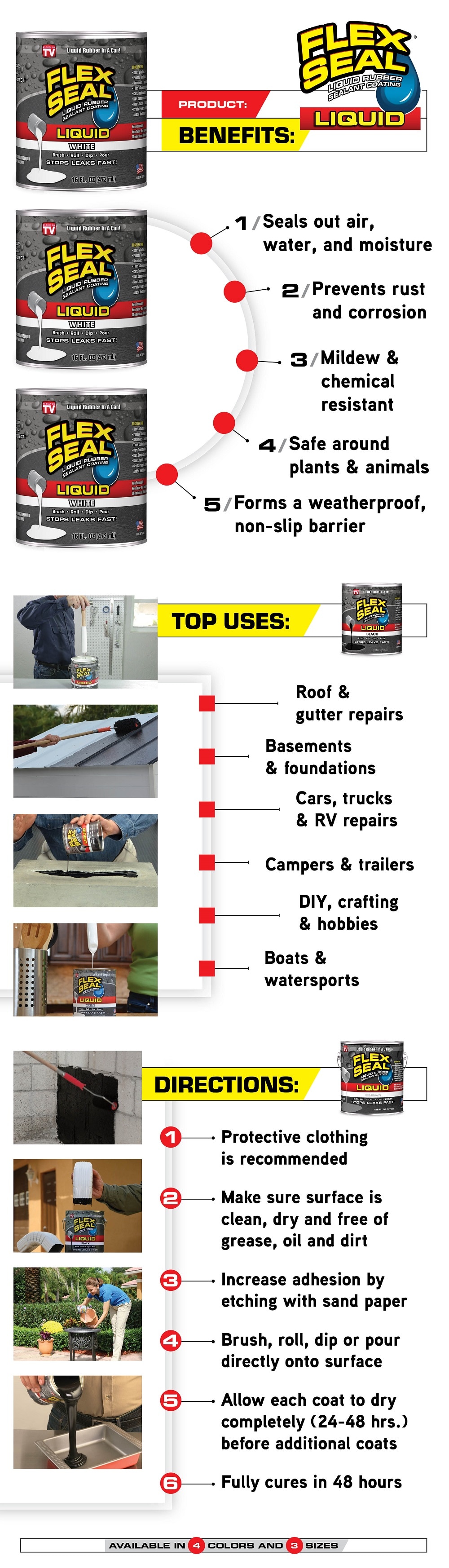 FLEX SEAL FAMILY OF PRODUCTS Flex Seal Liquid 1 Gal. Clear Liquid ...