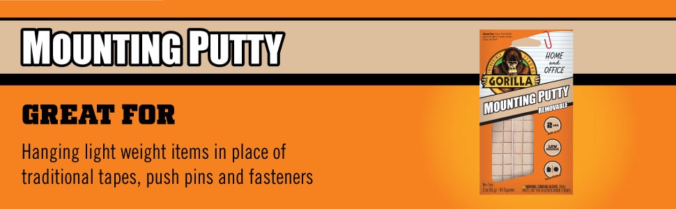 Gorilla 2 oz. Mounting Putty 102893 - The Home Depot