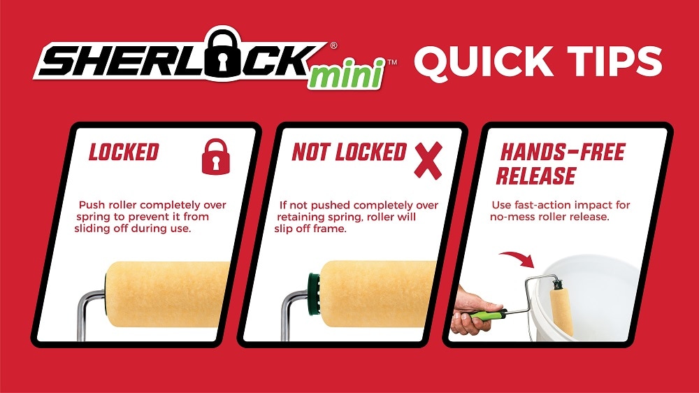 Wooster 26.5 in. Pro Sherlock Mini Roller Cage Frame 0HR0220000 - The ...