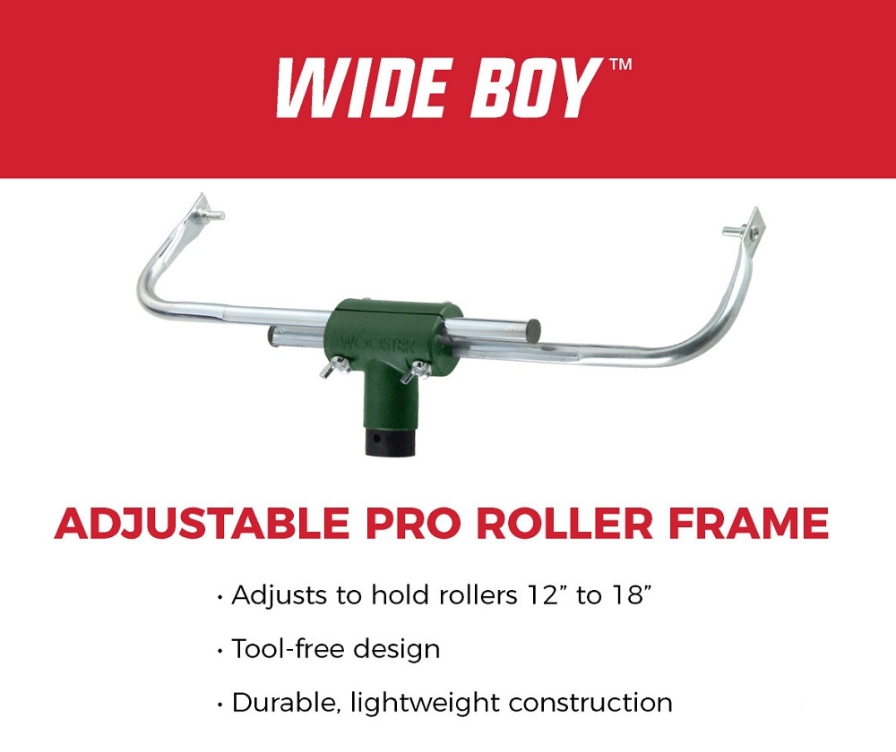 Wooster 12 in. to 18 in. Adjustable Standard Paint Roller Frame ...