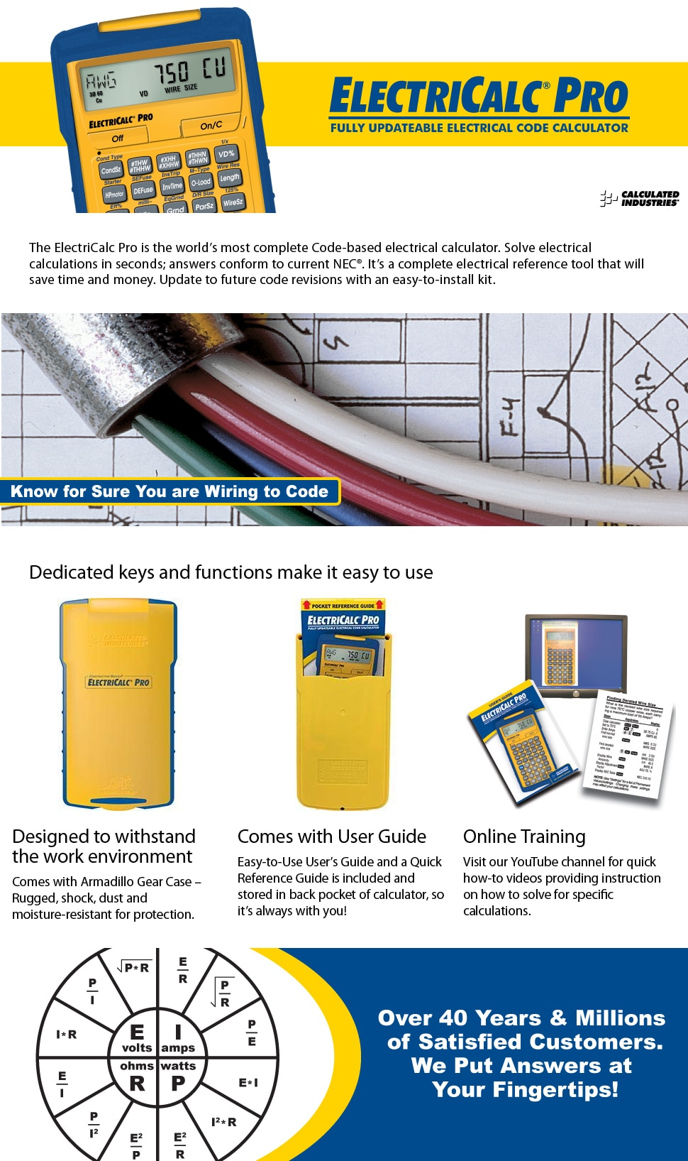 Calculated Industries ElectriCalc Pro Calculator 5070