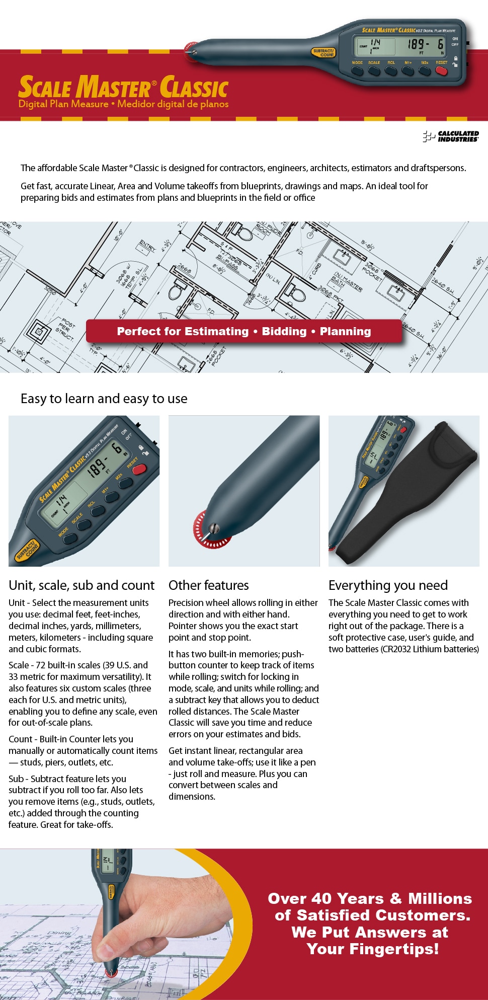 Calculated Industries Classic Scale Master 6020 - The Home Depot
