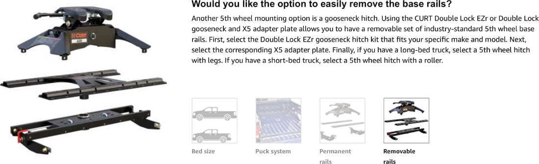 CURT Q24 5th Wheel Hitch with Ford Puck System Roller 16678 - The Home ...