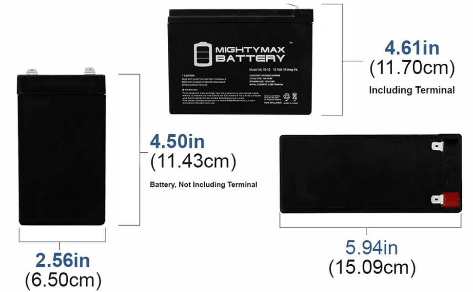 MIGHTY MAX BATTERY 12V 10AH SLA Battery Replacement for CooPower CP12 ...