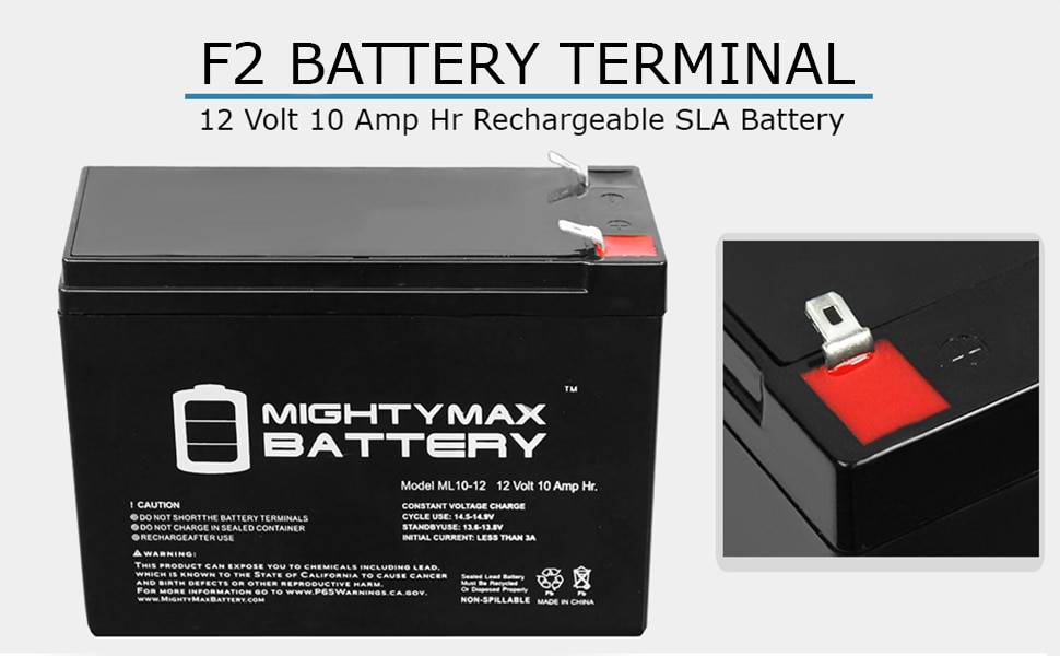 MIGHTY MAX BATTERY 12V 10AH SLA Battery Replacement for Casil 12100 ...