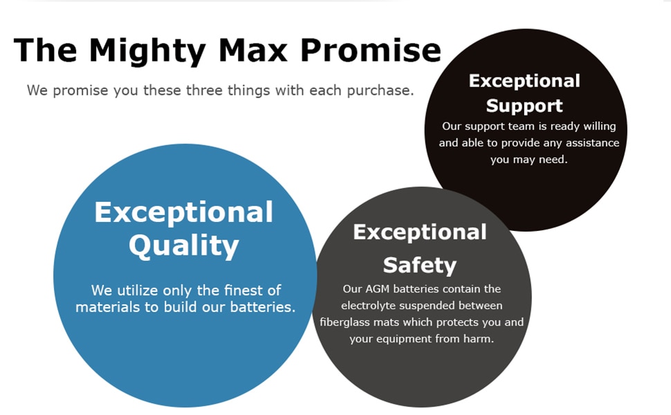 MIGHTY MAX BATTERY 12V 10AH SLA Battery Replacement for Casil 12100 ...