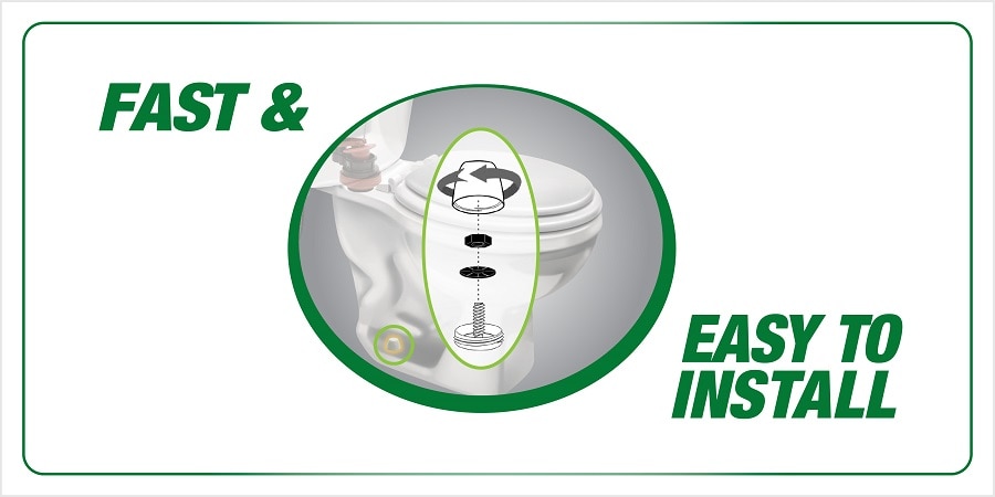 Fluidmaster Secure Cap Universal Toilet Bolt Caps in White 7110T-002 ...