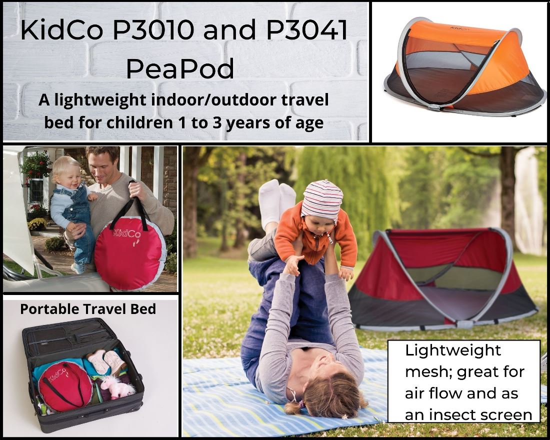 KidCo PeaPod Children's Travel Bed in Cranberry P3010 - The Home Depot