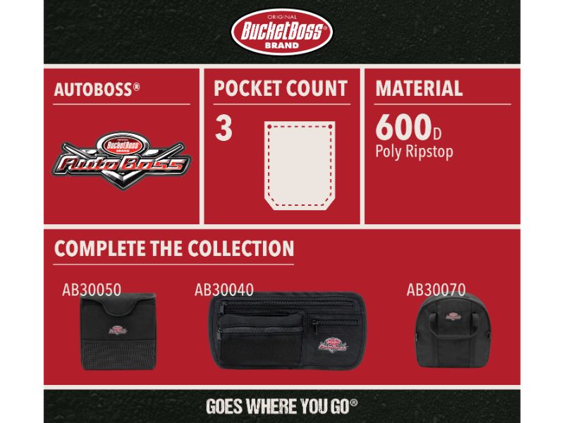 BUCKET BOSS Auto Boss Interior Car Accessory Car Cup Holder Organizer ...