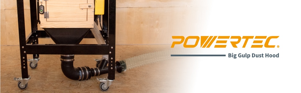 ‎POWERTEC Big Gulp Dust Hood for Woodworking Dust Collection Systems ...