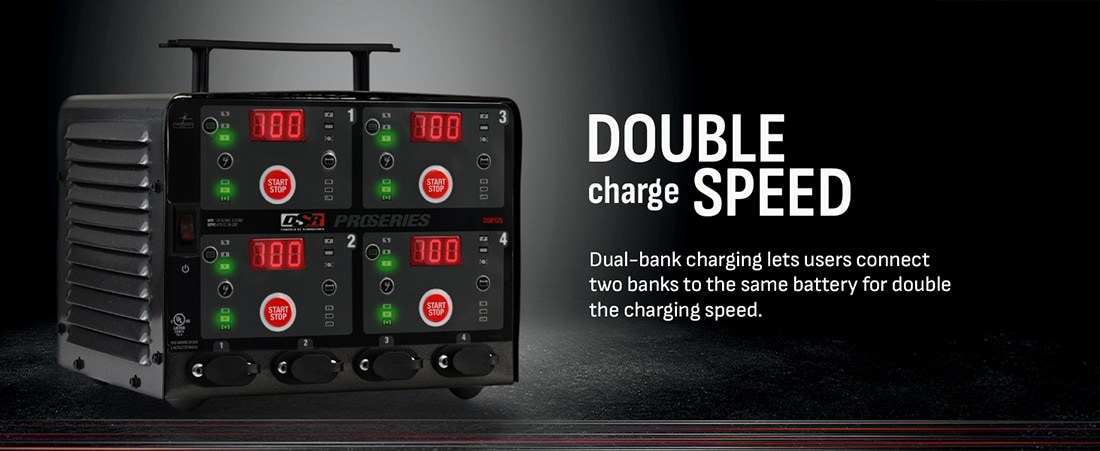 Schumacher Electric DSR Pro Automatic 10-Amp 4-Bank Car Battery Charger ...
