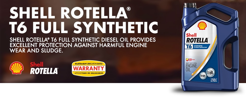 Shell Rotella T6 Full Synthetic SAE 15W-40 Diesel Motor Oil 1 Gal ...