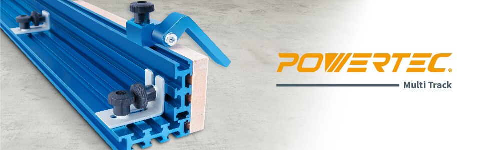 POWERTEC 36 in. x 3 in. Aluminum Universal Multi T-Slot Tracks 71223 ...