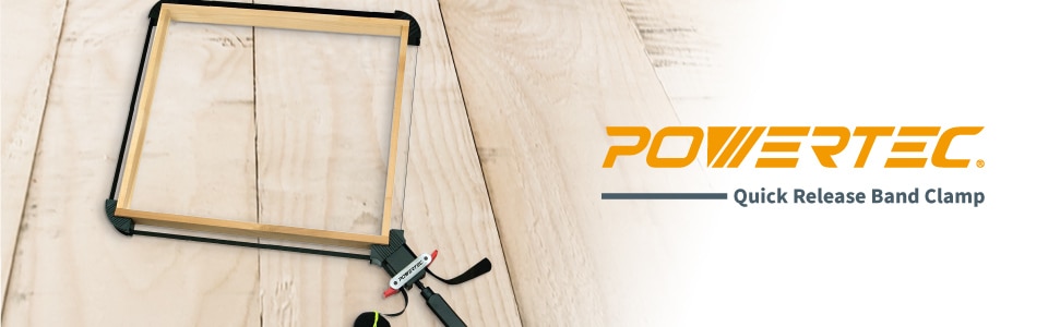 POWERTEC Band Clamp with Quick-Release Levers 71017 - The Home Depot