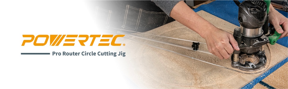 POWERTEC Universal Pro Router Circle Cutting Jig 71637 - The Home Depot
