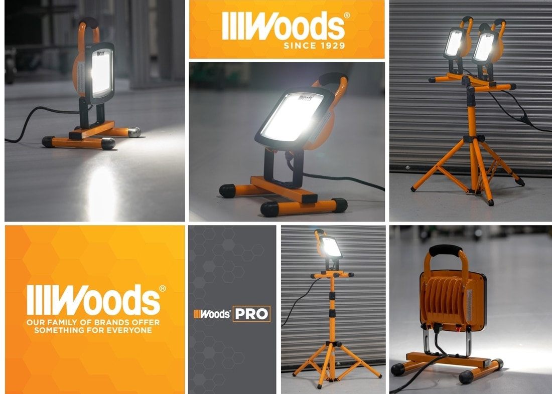Woods 1500-Lumen Portable LED Work Light WL40024 - The Home Depot