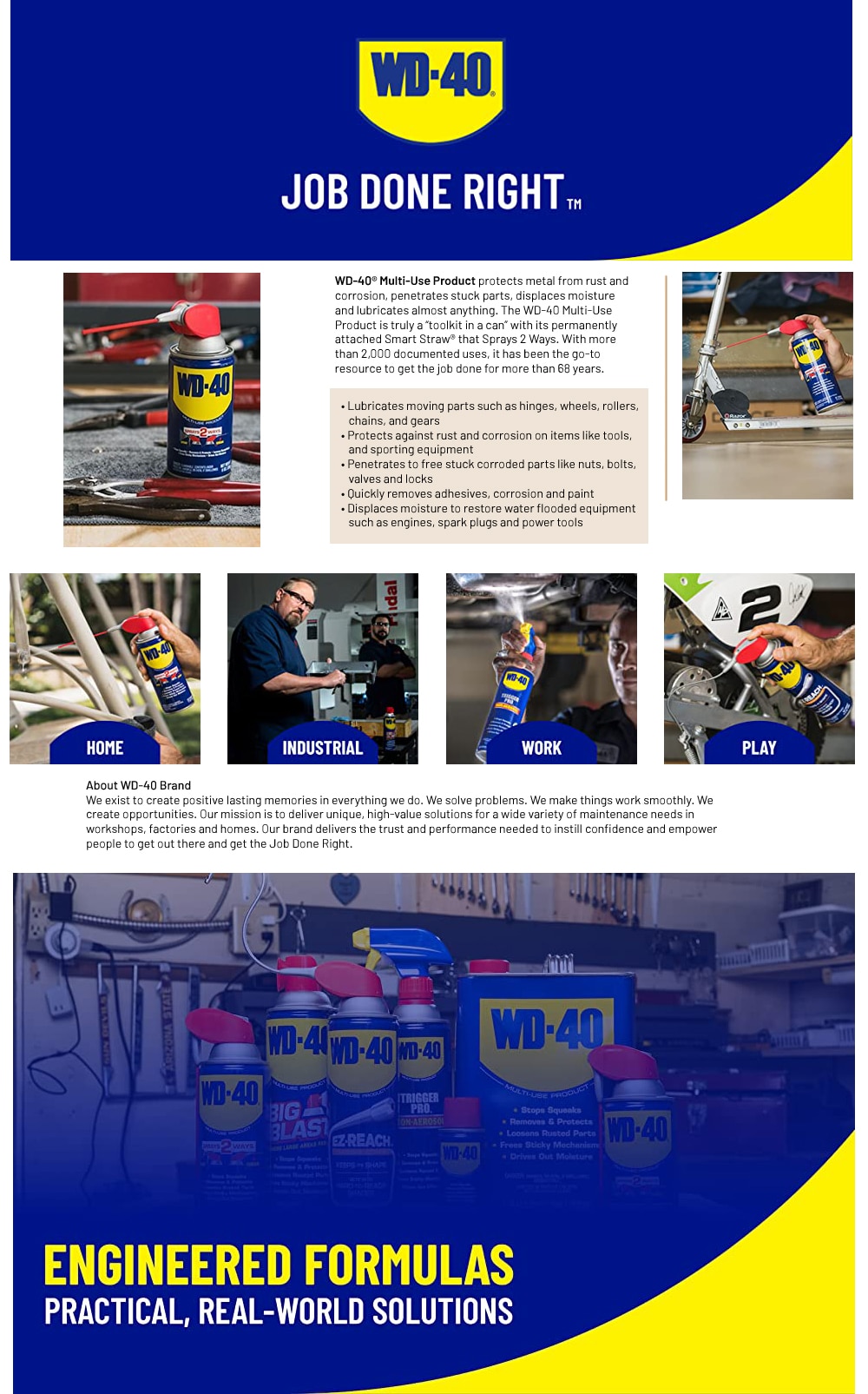 WD-40 8 oz. Original WD-40 Formula, Multi-Purpose Lubricant Spray with ...