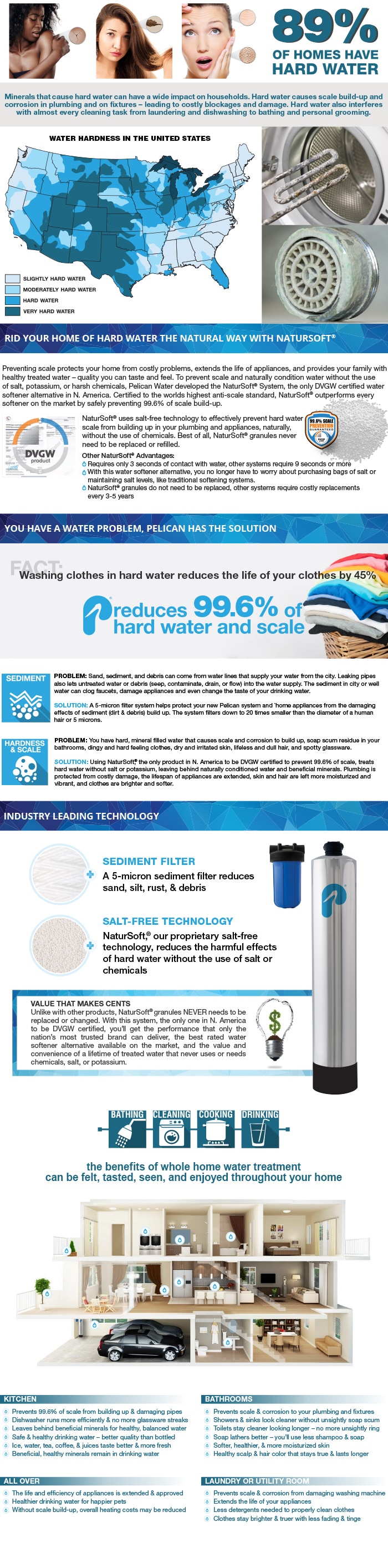 PENTAIR 15 GPM Whole House NaturSoft Water Softener Alternative System ...