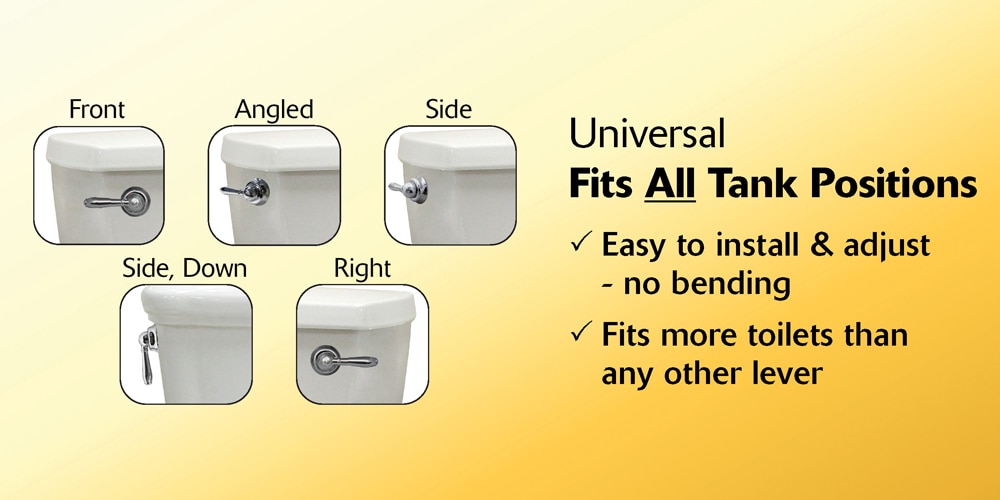 Korky StrongARM Universal Toilet Handle Faucet Style Chrome 6051BP ...