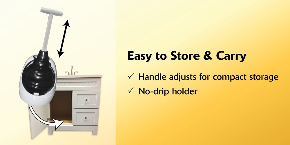 Korky Beehive Max Hideaway Plunger 97-8A - The Home Depot