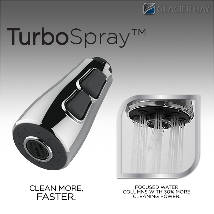 Glacier Bay Bodell Single-Handle Pulldown Laundry Faucet in Stainless ...