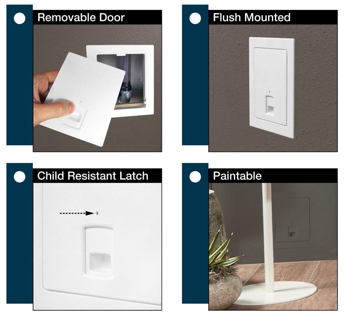 Access Panel 6 in. x 7 in. Easy Install Flush Mount Wall/Ceiling ...