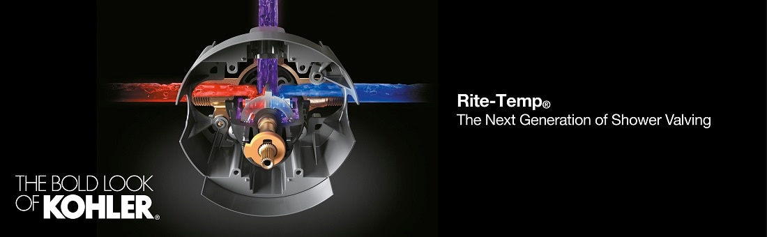 KOHLER Rite-Temp Thermostatic Valve Body and Cartridge Kit with Service ...