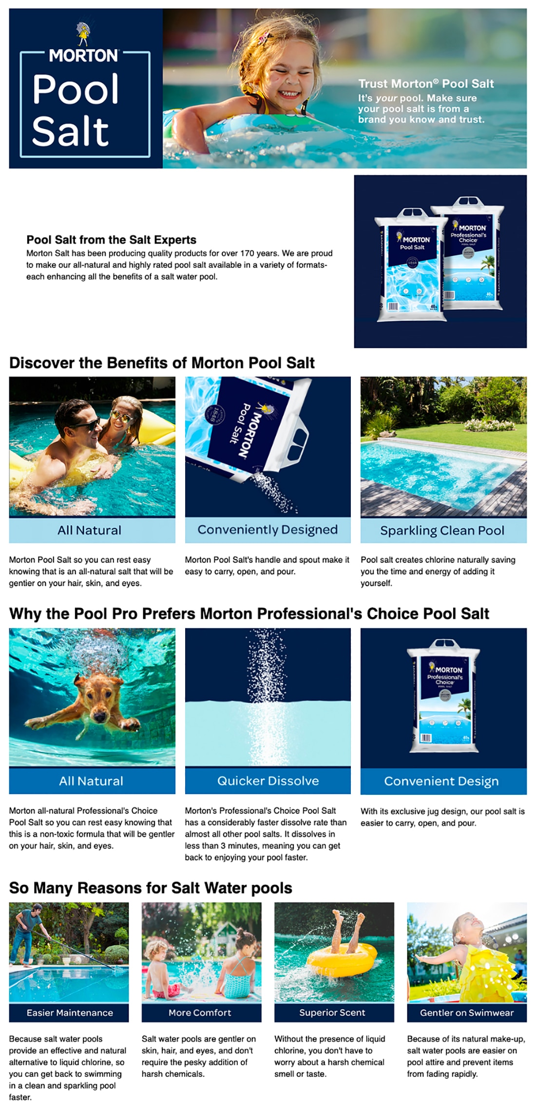 40 lb. Clean and Pure Pool Salt F124671 - The Home Depot