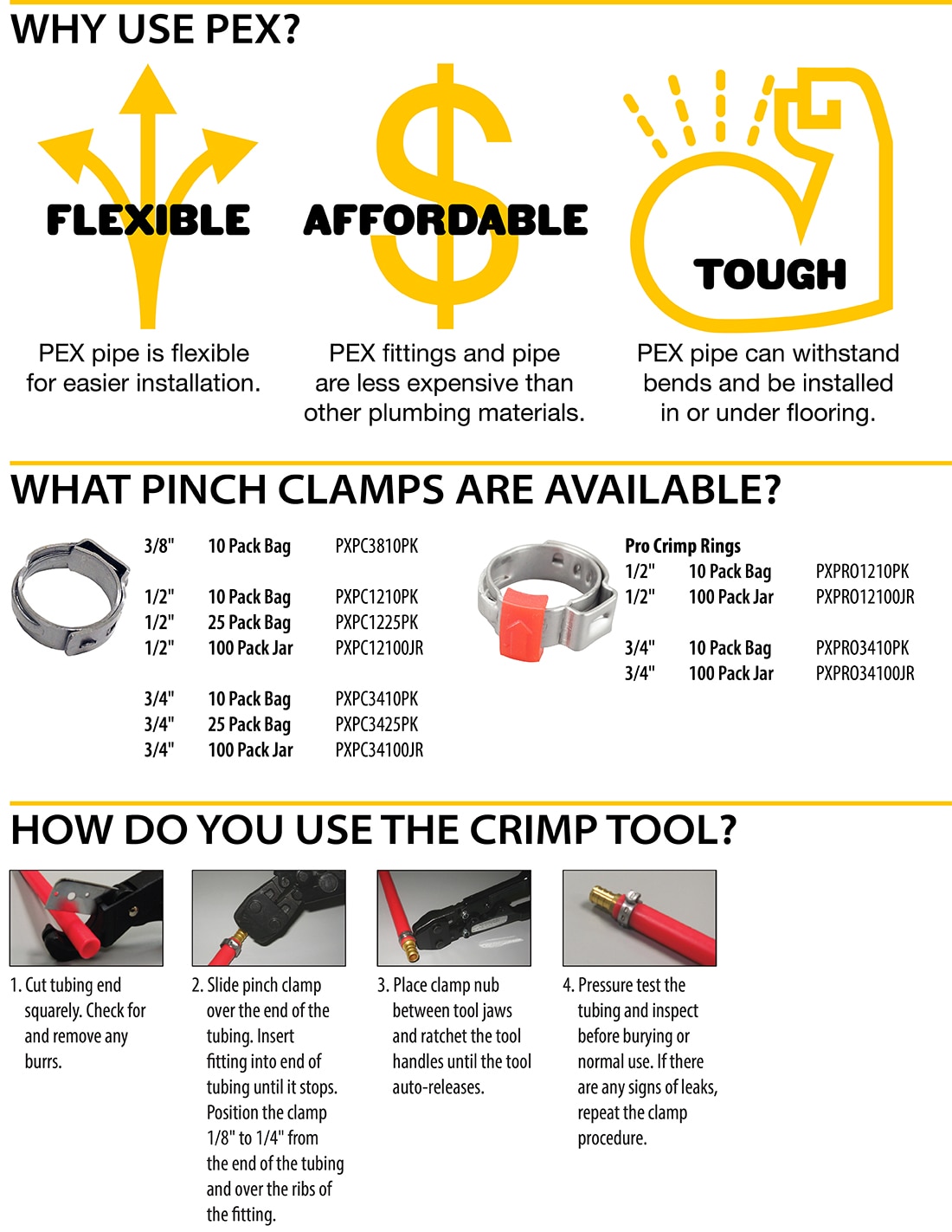 Apollo 3/8 in., 1/2 in. and 3/4 in. PEX-B Quick-Cinch Clamp Tool ...