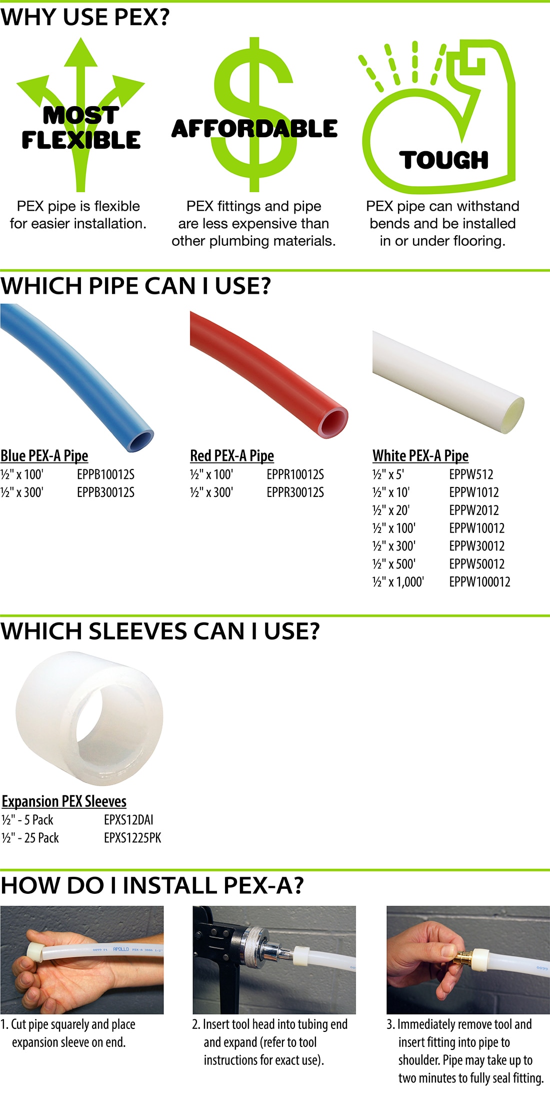 Apollo 1/2 in. Poly-Alloy PEX-A Expansion Barb Plug (10-Pack ...