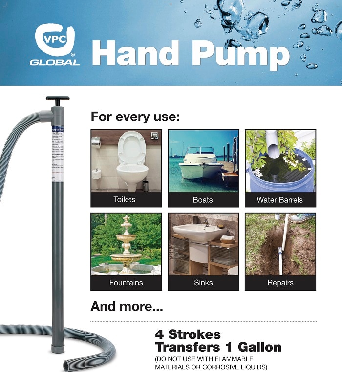 VPC Pump A Way Manual Non-Submersible Hand Pump 9136 - The Home Depot